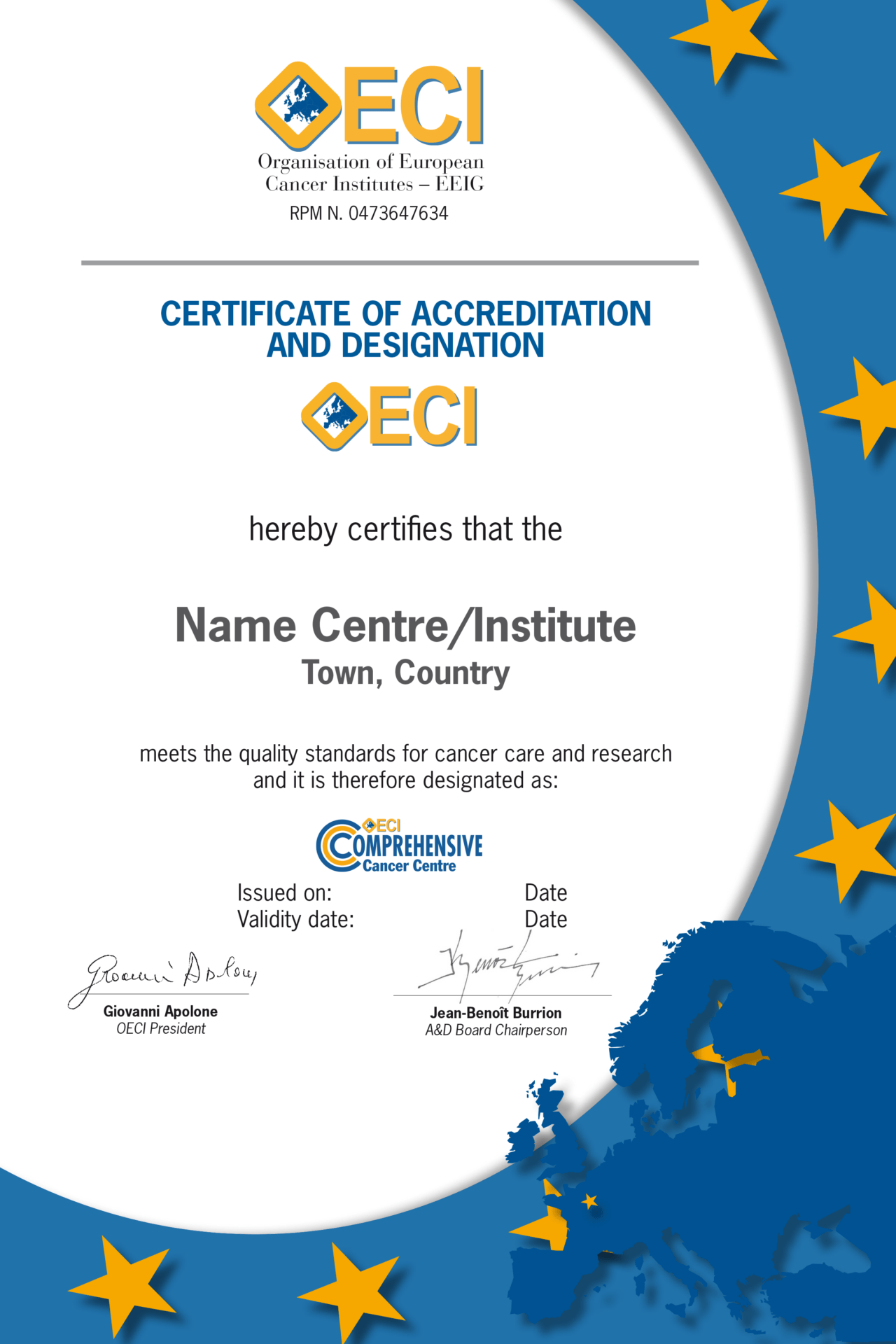 The A&D Programme - OECI - Accreditation